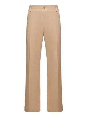 Moncler Sartorial Cotton Trousers - Cream
