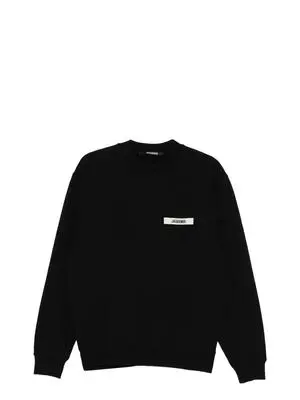 Jacquemus Le Sweatshirt Grosgrain Sweatshirt - Black