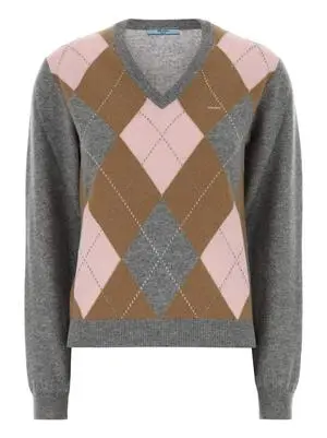 Prada Grey Cashmere Sweater - Gray