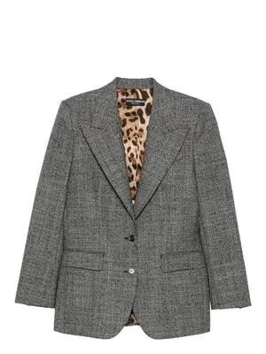 Dolce & Gabbana Virgin Wool Blazer - Gray