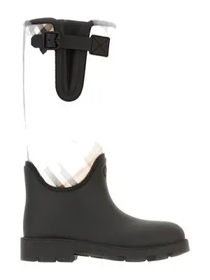Burberry Checked Boots - Multicolor