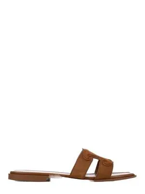 CELINE CELINE Suede Flat Slippers