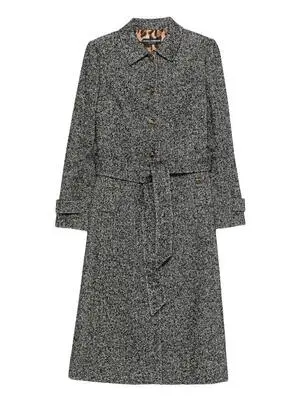 Dolce & Gabbana Herringbone Coat - Gray