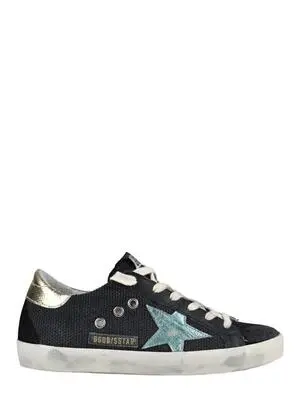 GOLDEN GOOSE Leather And Velvet Sneakers - Black