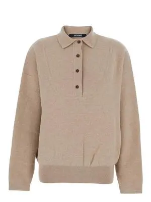 Jacquemus JACQUEMUS La Maille Vareuse Pallone Cashmere And Wool Sweater Multicolor