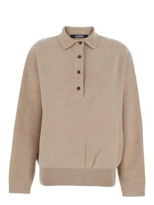 Jacquemus JACQUEMUS La Maille Vareuse Pallone Sweater Multicolor