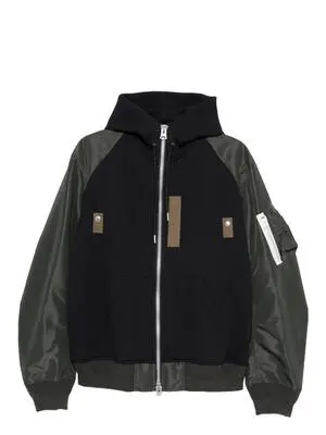Sacai Paneled Bomber Jacket - Green