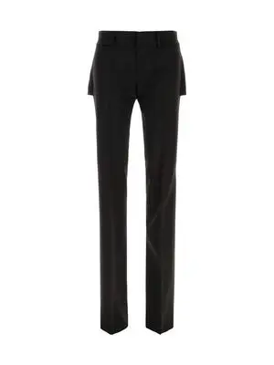 Dsquared2 Stretch Wool Peek-a-boo Blend Pant - Black