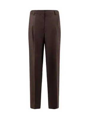 TOTEME Wool Trousers With Pinces - Multicolor