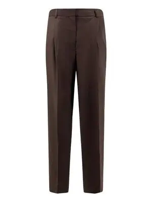 TOTEME Wool Trousers With Pinces - Multicolor