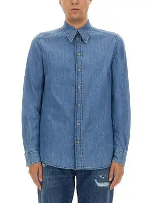 Dolce & Gabbana Cotton Shirt - Blue