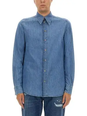 Dolce & Gabbana Cotton Shirt - Blue