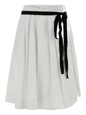 Prada Gabardine Skirt - White