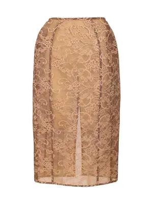 Acne Studios Lace Midi Skirt - Multicolor