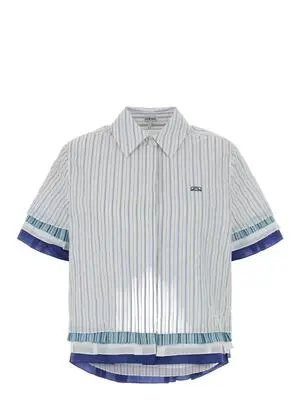 Loewe Embroidered Cotton Blend Shirt - Multicolor