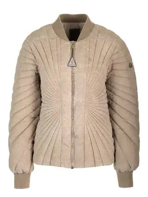 Moncler Down Bomber Jacket - Cream