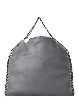 Stella McCartney STELLA MCCARTNEY Falabella Polyester Chain Tote Bag Gray