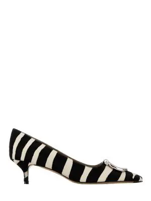 FERRAGAMO Printed Calf Hair Lara 40 Pumps - Multicolor