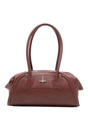 VIVIENNE WESTWOOD Calf Leather Tote - Brown