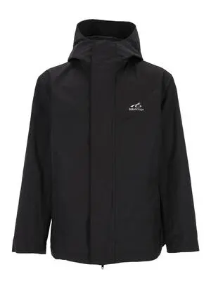 Balenciaga Technical Twill Windbreaker - Black