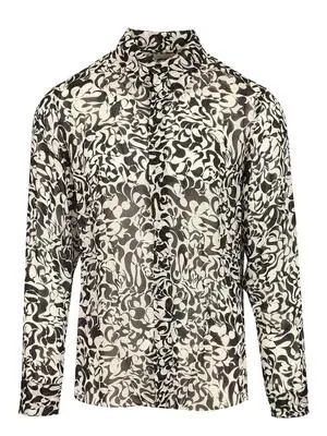 Dries Van Noten Carvies Viscose Shirt - Black