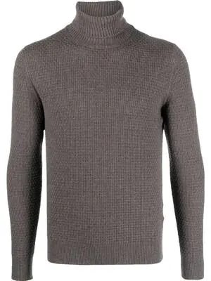 Tagliatore Wool Turtleneck - Gray