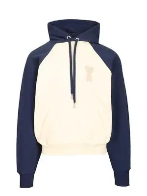 AMI Paris De Coeur Hoodie - White