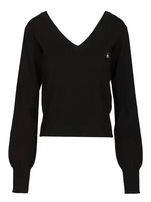 VIVIENNE WESTWOOD Beatrice Cotton And Cashmere Sweater - Black