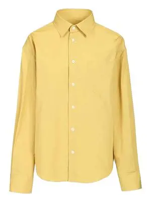AMI Paris Long-sleeved Cotton Shirt - Yellow