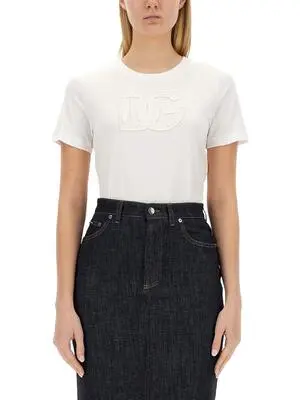 Dolce & Gabbana Logo Patch T-shirt - White