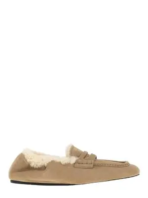 Miu Miu Suede Loafers - Brown