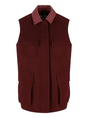 Max Mara MAX MARA Aeroso Wool, Alpaca, And Cashmere Sleeveless Coat Multicolor