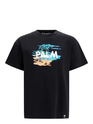 Palm Angels Palm Island T-shirt - Black