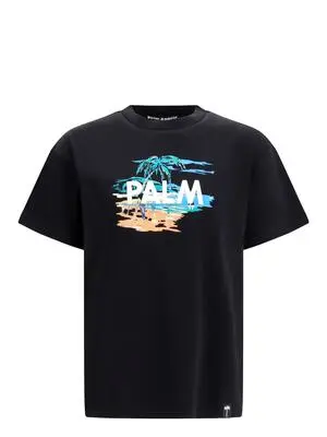 Palm Angels Palm Island T-shirt - Black