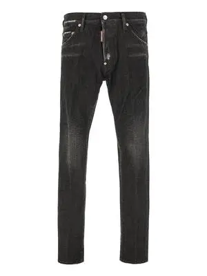 Dsquared2 Distressed Straight Leg Jeans - Multicolor
