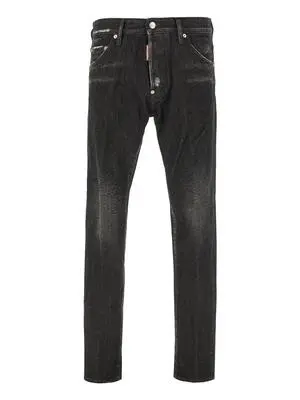 Dsquared2 Distressed Straight Leg Jeans - Multicolor