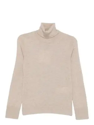 Max Mara Wool Roll Neck Pullover - Cream