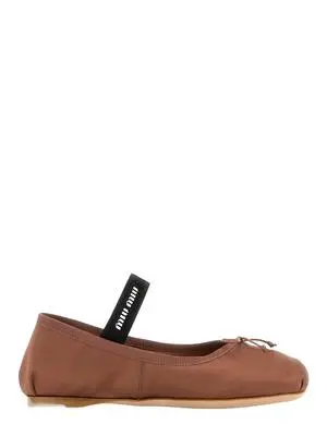 Miu Miu Ballet Flat - Brown