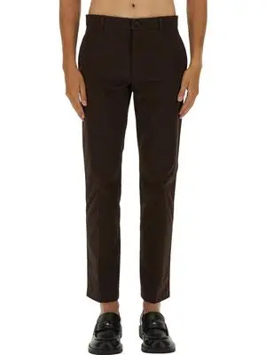 Burberry Cotton Chino Pants - Brown