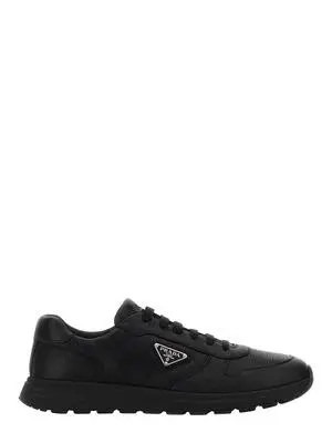 Prada Leather Prax 2.0 Sneakers - Black