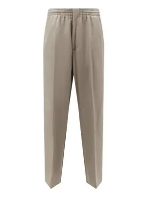 Bottega Veneta Light Wool Trousers With Drawstring - Multicolor