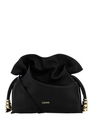 Loewe Flamenco Leather Clutch - Black