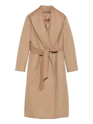 Max Mara Virgin Wool Coat - Cream