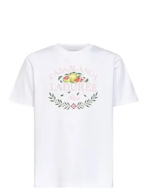 Casablanca White Cotton Jersey Laduree X T-shirt - Multicolor