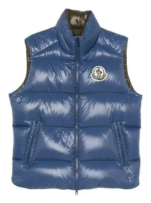 Moncler Quilted Down Vest - Blue