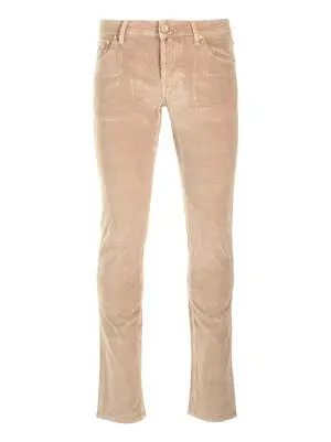 Jacob Cohen Nick Slim Trousers - Cream