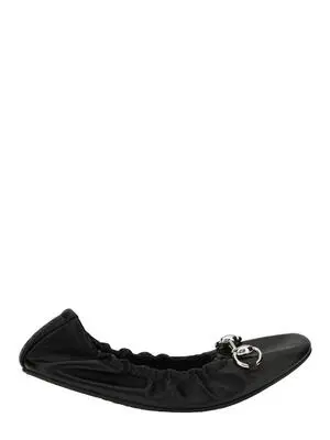 Gucci Leather Ballet Flat - Black