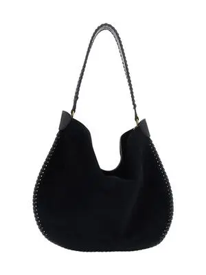 Isabel Marant Étoile Oskan Suede Shoulder Bag - Black