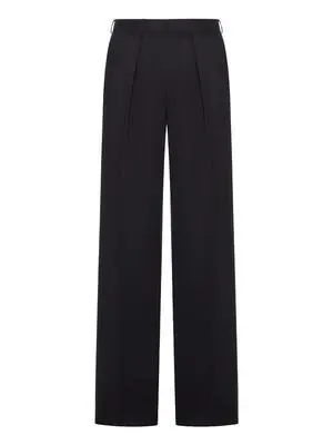 TOM FORD Pinstriped Tailored Wool Trousers - Black
