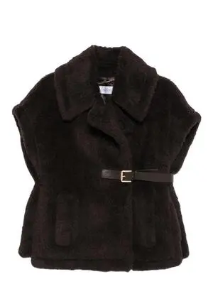 Max Mara Jackets Faux Fur & Shearling Jackets - Brown